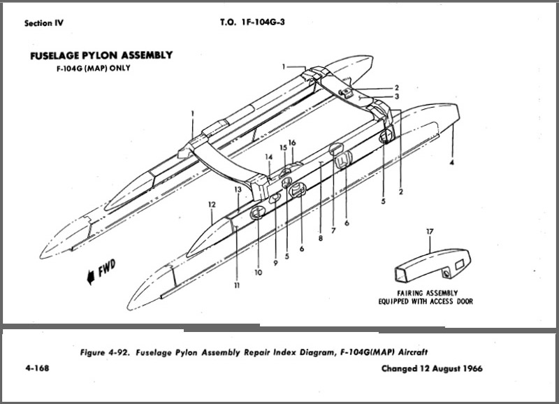 rare pic of prototype F-104S with full load of M-117s - Aircraft Cold ...